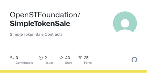 Github Openstfoundation Simpletokensale Simple Token Sale Contracts