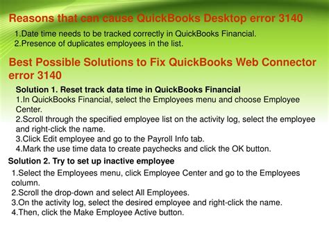 Ppt How To Safely Troubleshoot Quickbooks Error 3140 Powerpoint