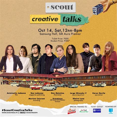 Engage In Dialogues With Creative Industry Veterans In Sold Out Scout Creative Talks