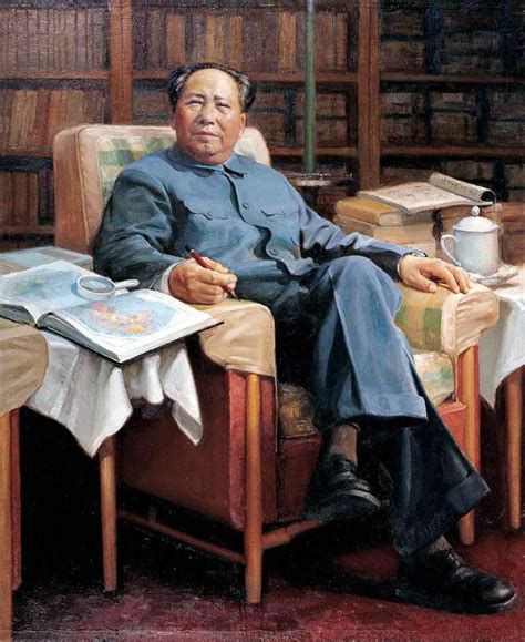 Mao Zedong In Zhongnanhai By 魏楚予 Wei Chuyu 1992 R Marxistculture