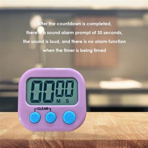 Small Large Screen Timer Kitchen Reminder Electron Vicedeal