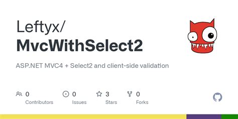 Github Leftyxmvcwithselect2 Aspnet Mvc4 Select2 And Client Side Validation
