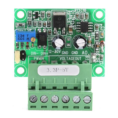 Buy Hilitand Analog Voltage To Pwm Signal Converter 33v Pwm Signal To 0 5v Voltage Converter