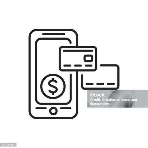 스마트 폰 블랙 라인 아이콘의 인터넷 뱅킹 모바일 응용 프로그램 웹 페이지 모바일 앱 프로모션용 픽토그램 Ui Ux Gui 디자인 요소입니다 편집 가능한 스트로크 개념에