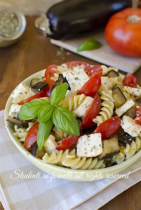Pasta Fredda Con Melanzane E Feta Ricetta Primo Estivo