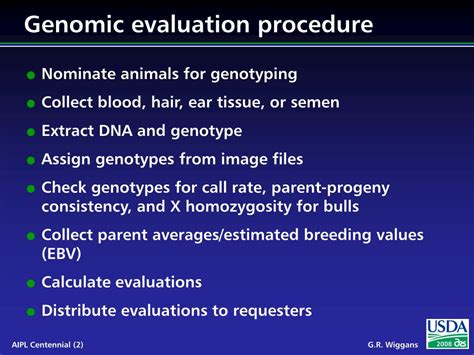Ppt Implementing And Improving Genomic Evaluations Powerpoint Presentation Id 3807820