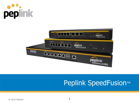 Peplink Speedfusion