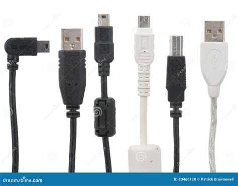 Vari Cavi Del Usb Fotografia Stock Immagine Di Cavi 23466128