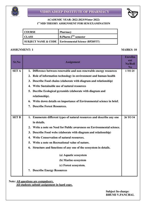 EVS Assignment 1 FDDSF ACADEMIC YEAR 2022 2023 Winter 2022 1 St