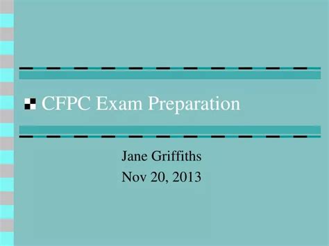 PPT CFPC Exam Preparation PowerPoint Presentation Free Download ID 4306383