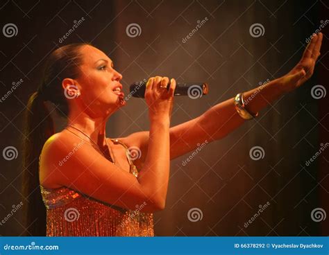 The Performance On The Stage Actress And Singer Of Russian Classical