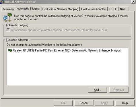 Vmware Server Networking Options