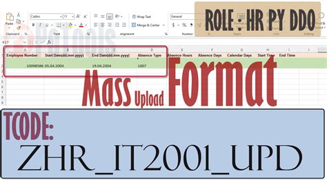Upload Leave Availed In Sap Bulk Upload Excel And Guidelines