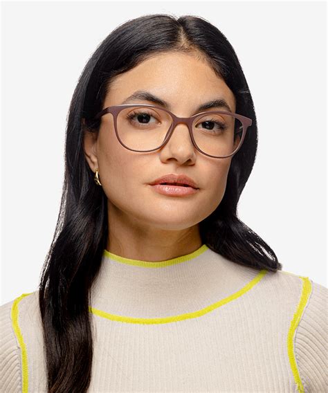 Brulee Cat Eye Dark Brown Glasses For Women Eyebuydirect Canada