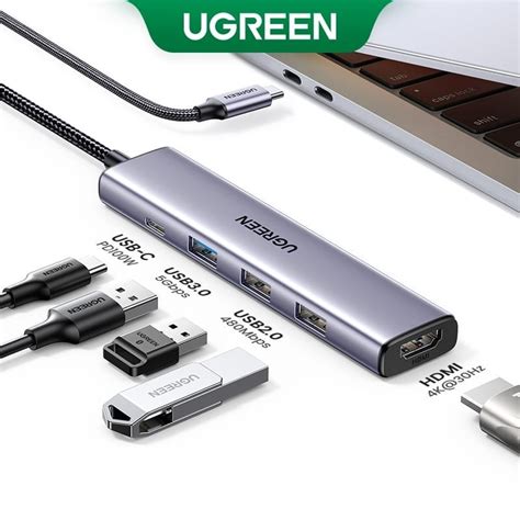 Jual Ugreen 15495 Adapter 5in1 Usb C To Usb 30 Hub Ugreen Hdmi 4k