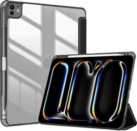 Amazon Com ProCase Smart Case For IPad Pro Inch M With Pencil Holder Clear Back Slim