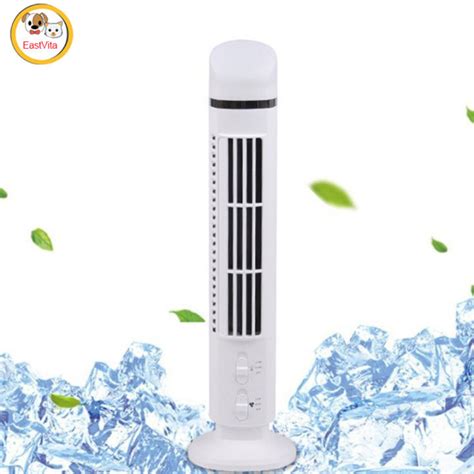 Small Tower Fan Portable Cooler With 2 Speed Settings 2 Level Volume