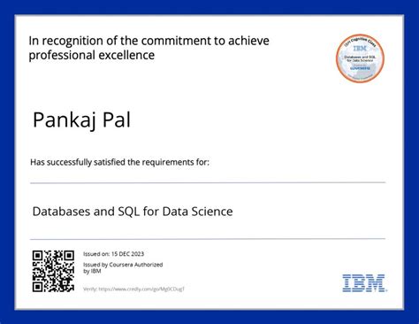 Pankaj Pal On Linkedin Datascience Rdbms Sql Courseracertified Ibmauthorized Dataanalytics