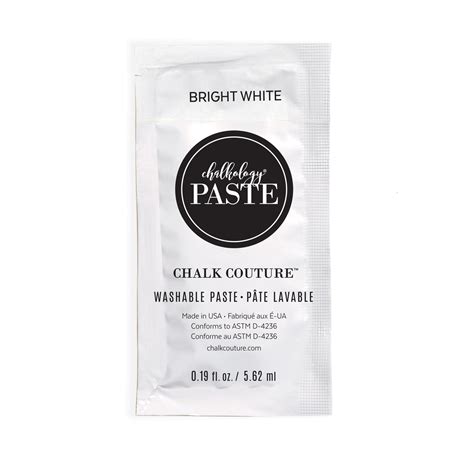 Chalk Couture Bright White Chalkology® Paste Single