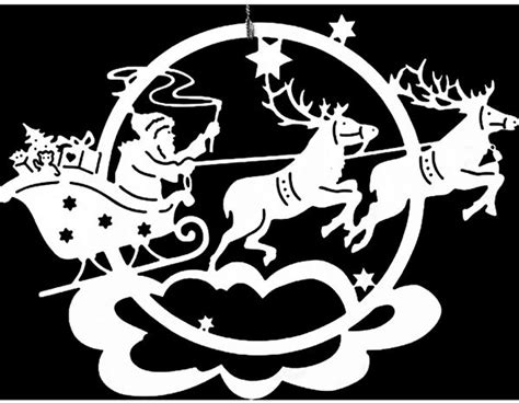 шаблоны для вырезания Трафареты Рождественские открытки ручной работы Украшение окон