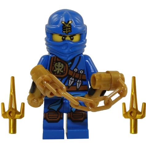 LEGO Minifigure Ninjago JAY With Gold Nunchuks And Sai Mint Sell2BBNovelties Com Sell TY