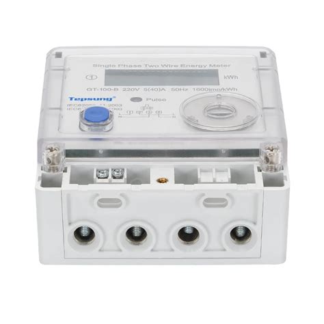 Single Phase Two Wire Dlms Smart Energy Meter White