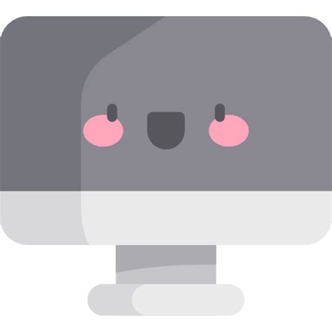 Computer Kawaii Flat Icon