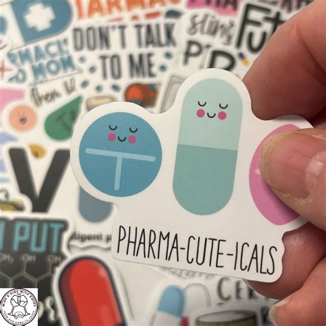Pharmacist Stickers Waterproof Vinyl Decals No Repeats Etsy