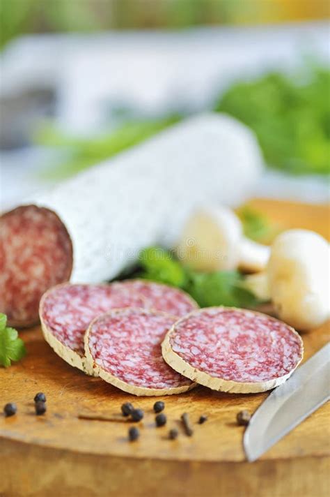 Salami Sausage Stock Image Image Of Fatty Closeup Food 1993511