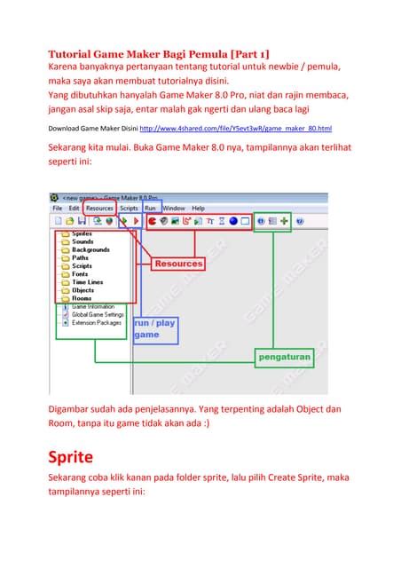 Tutorial Game Maker Bagi Pemula Pdf