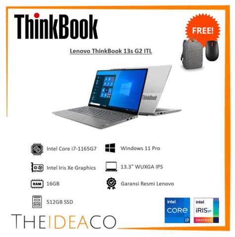 Promo Lenovo Thinkbook S G Itl Hsid I G Gb Gb Ssd Win Pro Diskon Di Seller