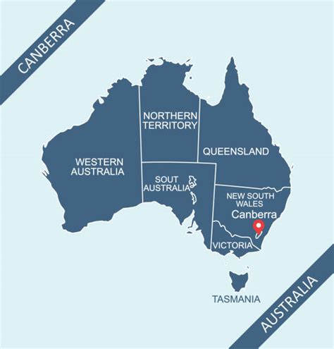 1 000 Australia Capital Cities Map Stock Illustrations Royalty Free