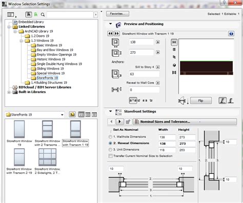 Parametric Window In Archicad The Information About The Window Could
