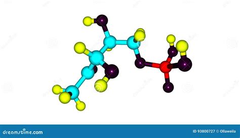 Dihydrogen Phosphate Molecular Structure Isolated On Grey Royalty Free Cartoon Cartoondealer