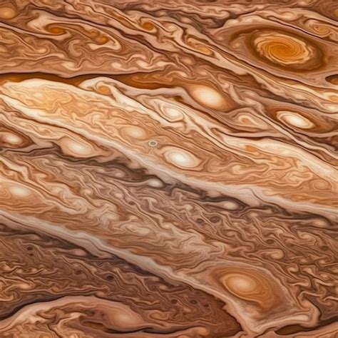 Premium Ai Image Jupiter Surface Seamless Texture Planet Gas Giant Atmospheric Storms Swirling