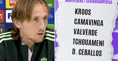 Modric And Lunin Out As Real Madrid Unveil 22 Man Squad For Betis Encounter Football