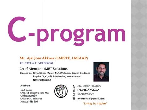 Operator In C Programming Pptx