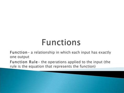 One To One Function Math 11 Pptx