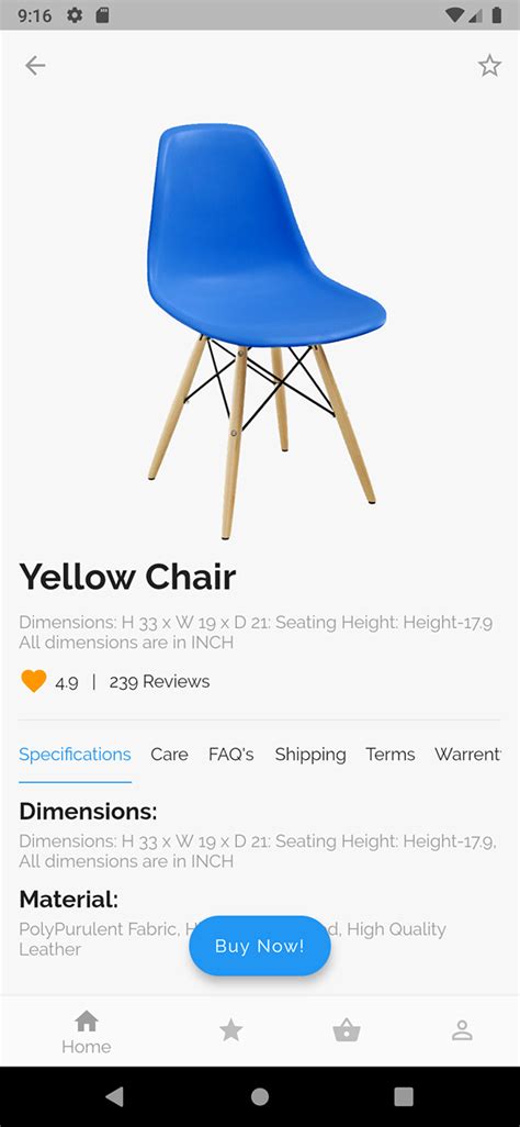 Furniture App Ui Source Code On Behance