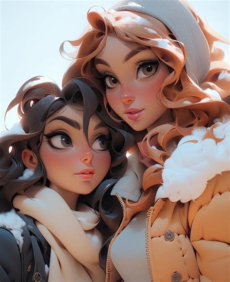 Premium Ai Image Girl Couple In Love And Happy