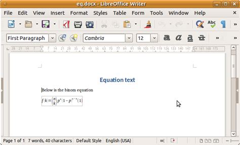 How To Use Mathtype In Word Eudarelo