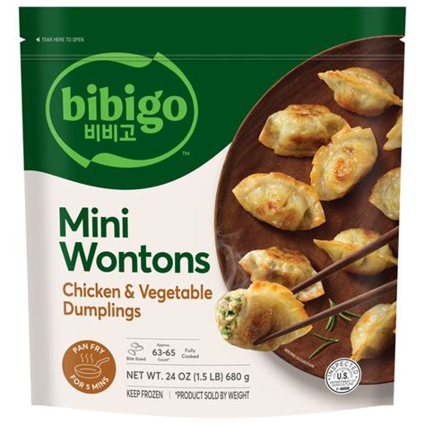 Food Lion Bibigo Frozen Mini Wontons Chicken And Vegetable Dumplings Same