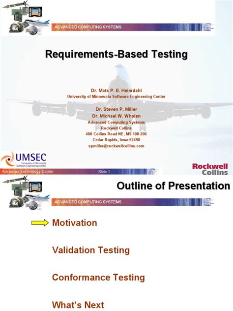 Requirements Based Testing Pdf Software Areas Of Computer Science