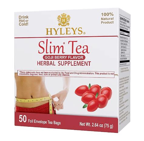 Hyleys Slim Tea Weight Loss Herbal Supplement With Goji