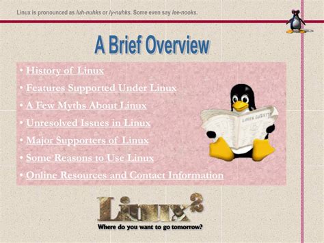 Ppt An Introduction To The Development Features And Usability Of The Gnulinux Operating