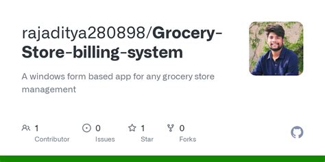 Github Rajaditya280898grocery Store Billing System A Windows Form