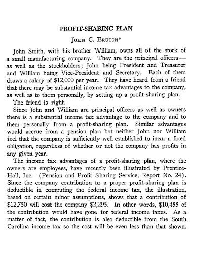 Free 10 Profit Sharing Plan Samples [ Small Business Retirement Pension ]