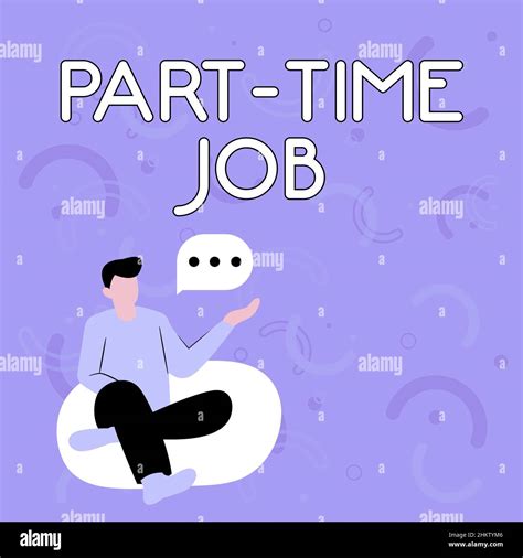 Hand Writing Sign Part Time Job Business Concept Working A Few Hours Per Day Temporary Work