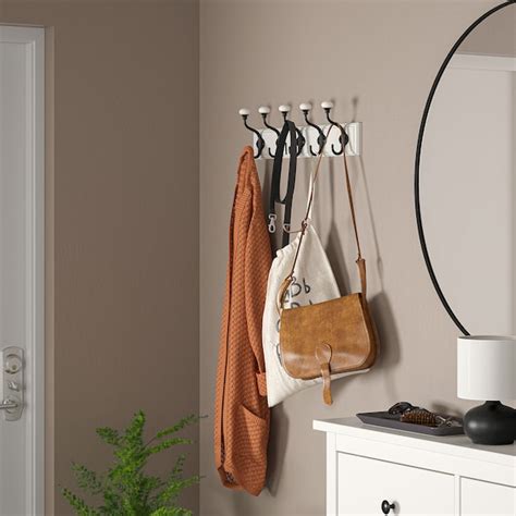 Landkrabba Knaggrekke Med 5 Knagger Hvit 50 Cm Ikea