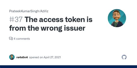 the access token is from the wrong issuer · issue 37